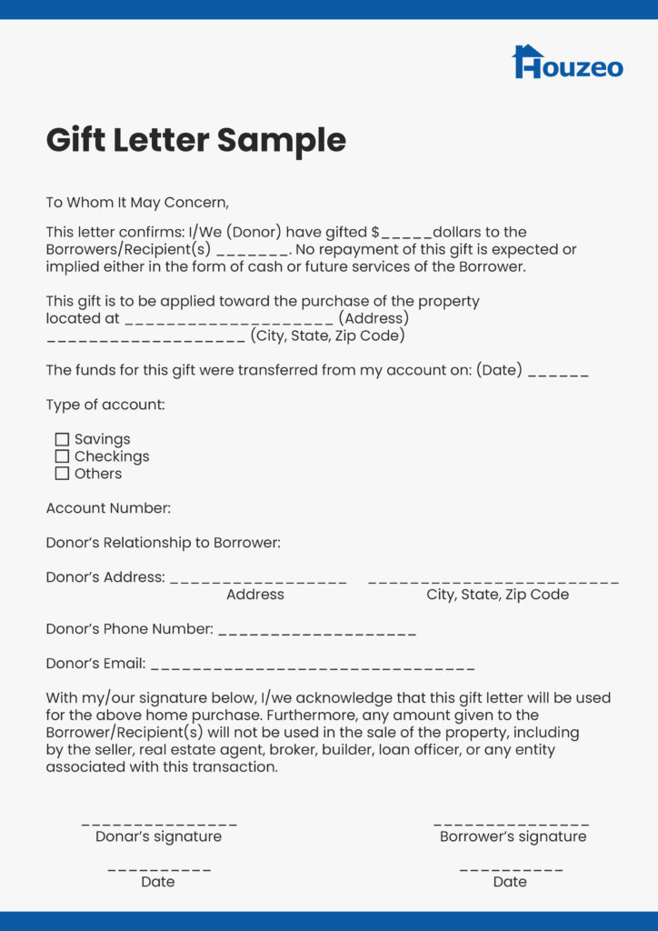 What Is A Gift Letter For Morte Down Payment Calculator Infoupdate