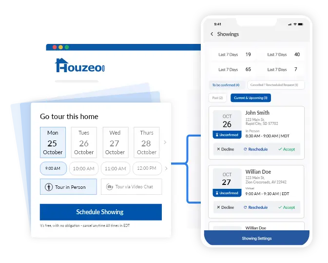 Houzeo Showings | Most Advanced Real Estate Showing Feature
