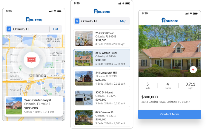 Houzeo Mobile App | Real Estate on the Move